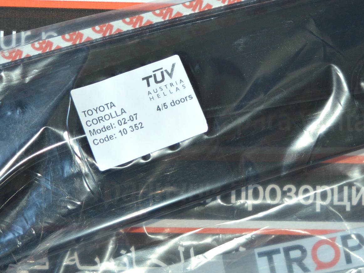 Ανεμοθραύστες (Αντιανεμικά) Gelly Plast για Toyota Corolla (E120/E130 ...
